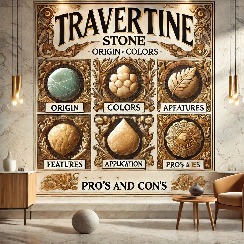 Travertine Stone - Origin, Colors, Application, Features, Pro's and Con ...